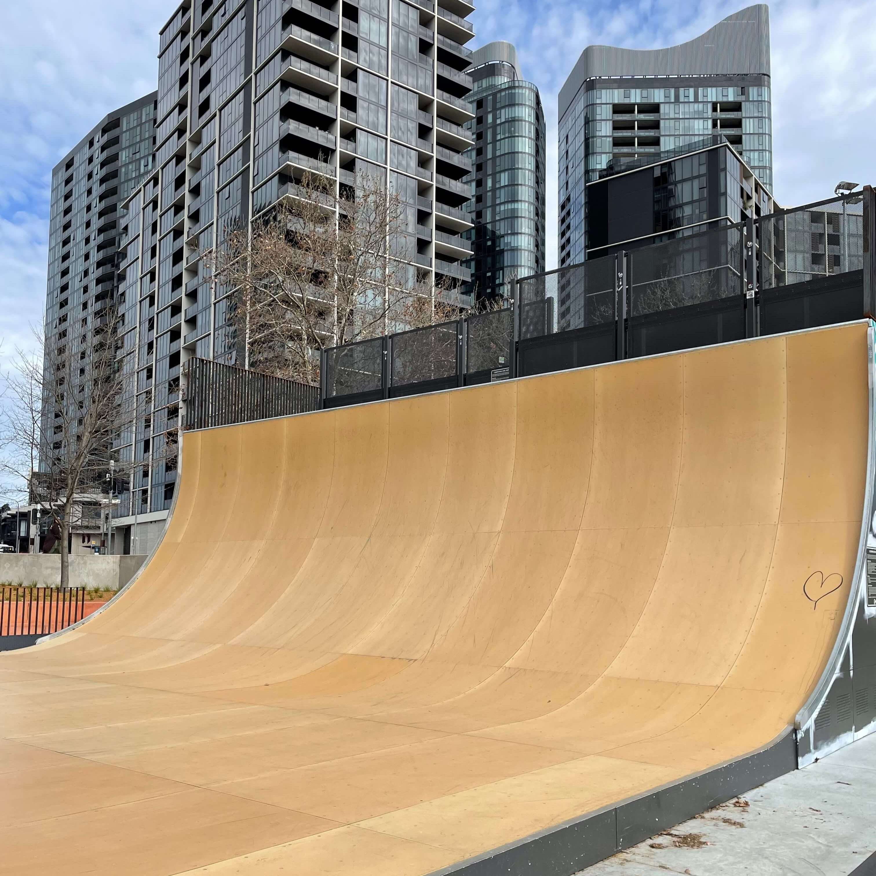 Getting vertical at the Belconnen Skatepark - The Owl